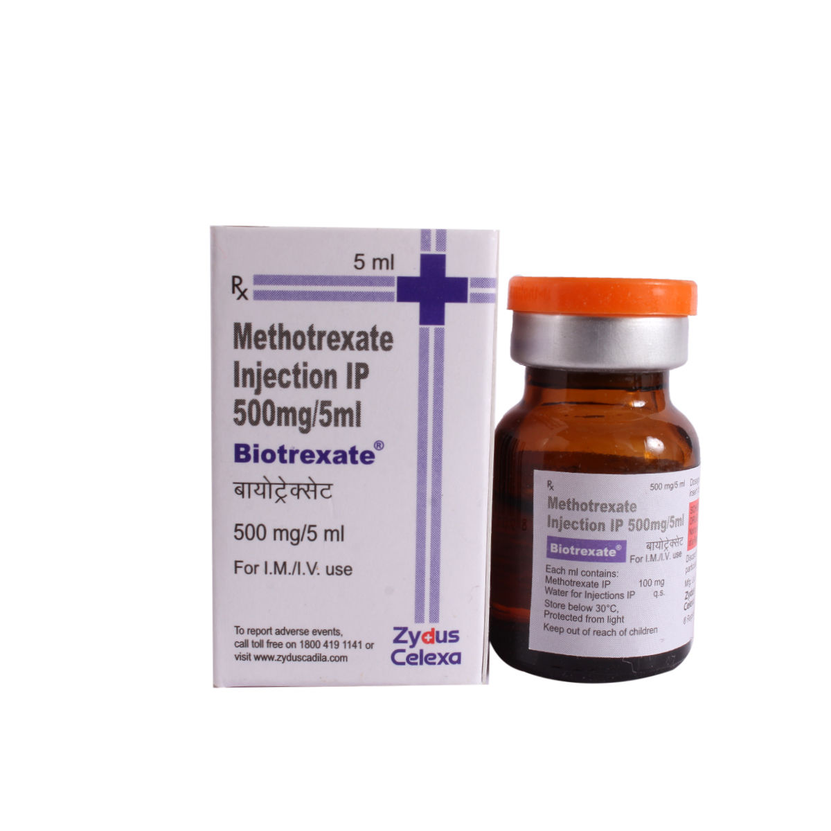 Biotrexate 500 mg Injection 5 ml Price, Uses, Side Effects, Composition ...