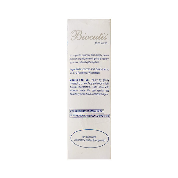 Biocutis Face Wash, 100 ml Price, Uses, Side Effects, Composition ...