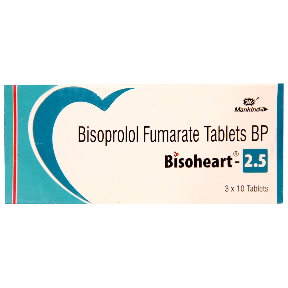 Bisoheart-2.5 Tablet 10's Price, Uses, Side Effects, Composition ...