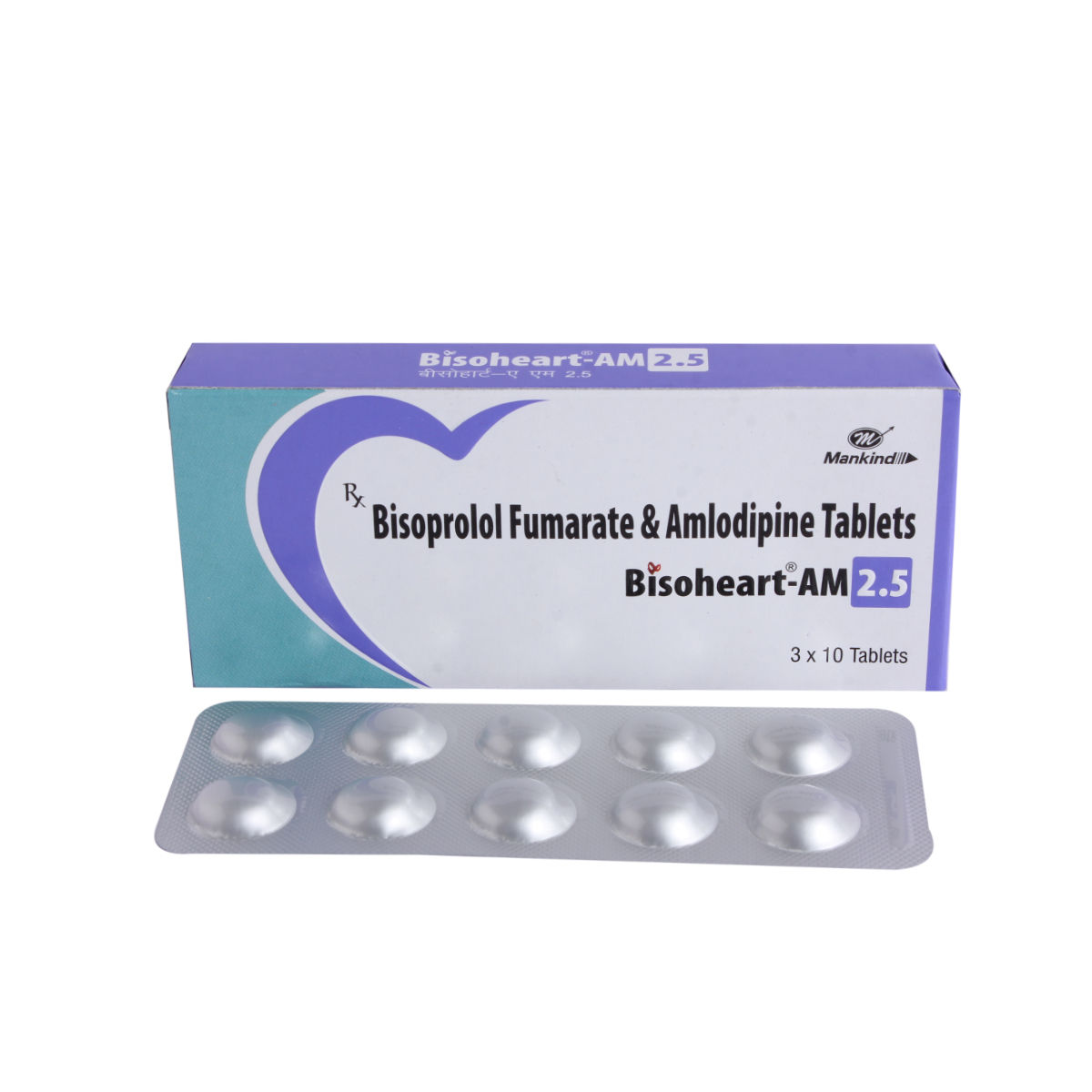 Bisoheart AM 2.5 Tablet 10's Price, Uses, Side Effects, Composition ...
