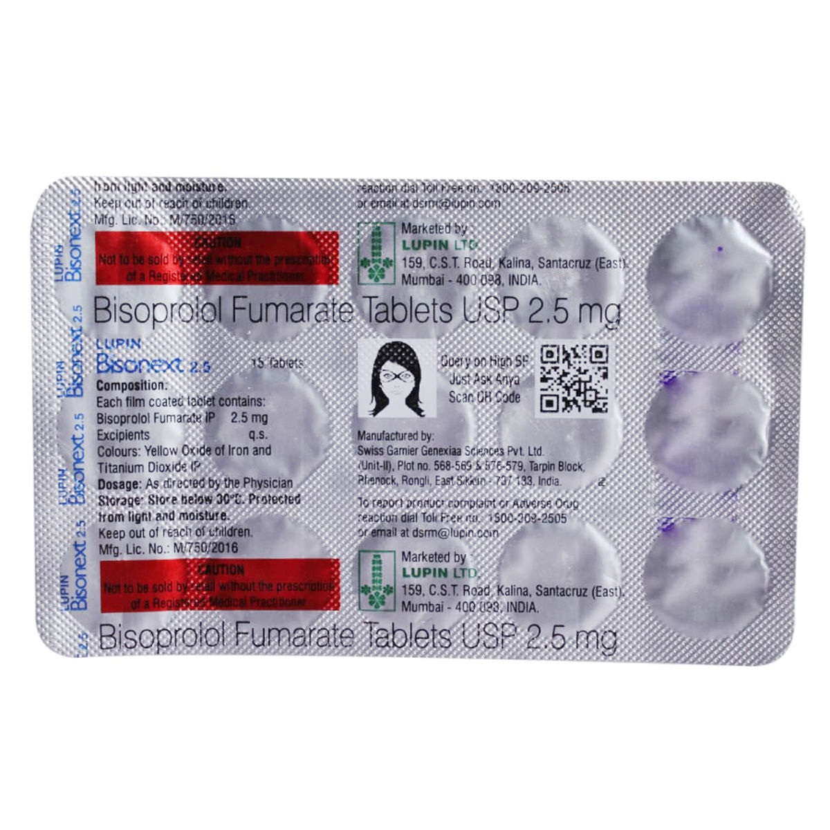 Bisonext 2.5 Tablet 15's Price, Uses, Side Effects, Composition ...