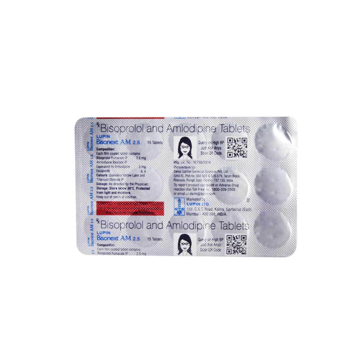Bisonext AM 2.5 Tablet 15's Price, Uses, Side Effects, Composition ...