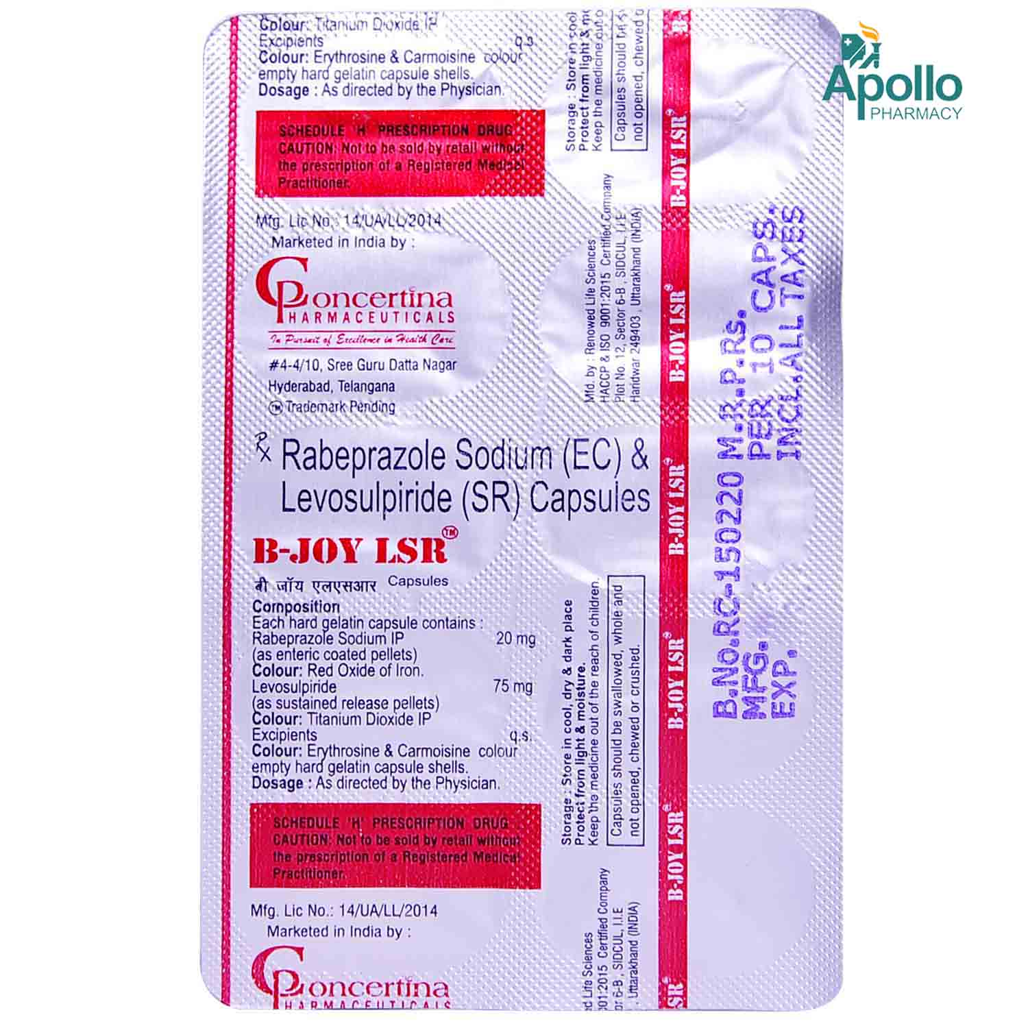 B-Joy LSR Capsule 10's Price, Uses, Side Effects, Composition - Apollo Pharmacy