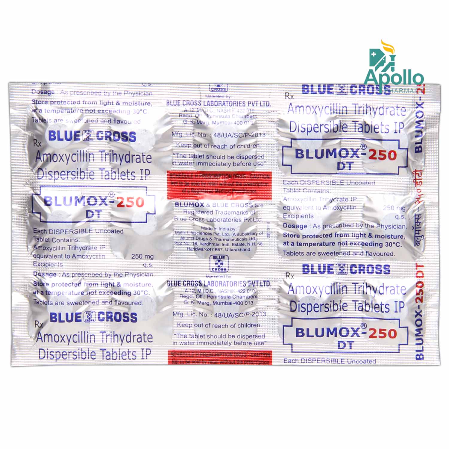 BLUMOX 250MG DT TABLET Price, Uses, Side Effects, Composition - Apollo ...