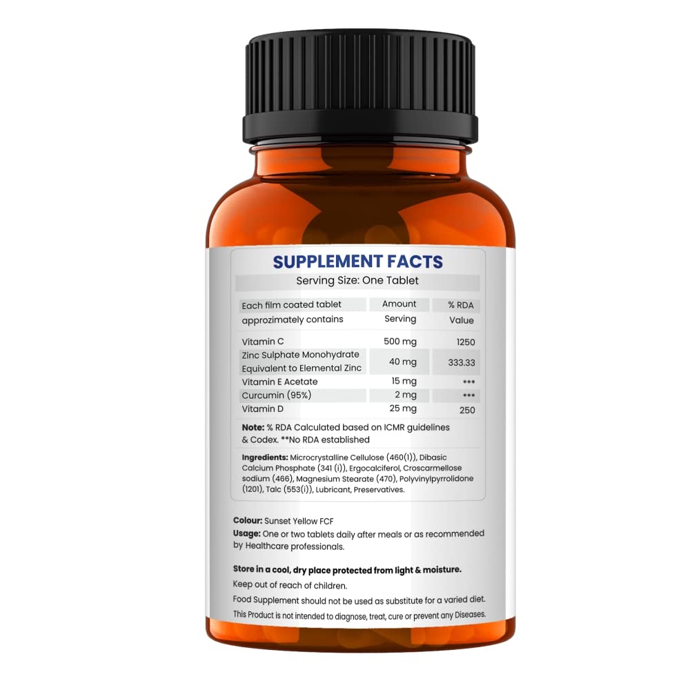 Blubein Vitamin C++ Daily Immunity Enhancer, 60 Tablets Price, Uses ...