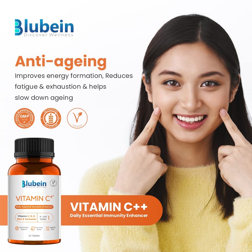 Blubein Vitamin C++ Daily Immunity Enhancer, 60 Tablets Price, Uses ...