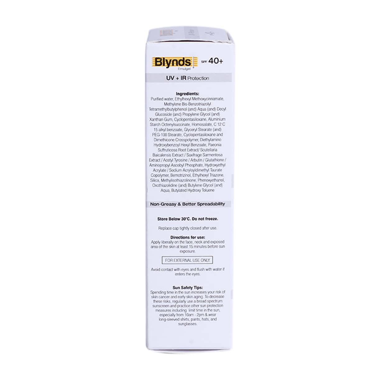 Blynds SPF 40+ Emulgel 50 gm Price, Uses, Side Effects, Composition ...