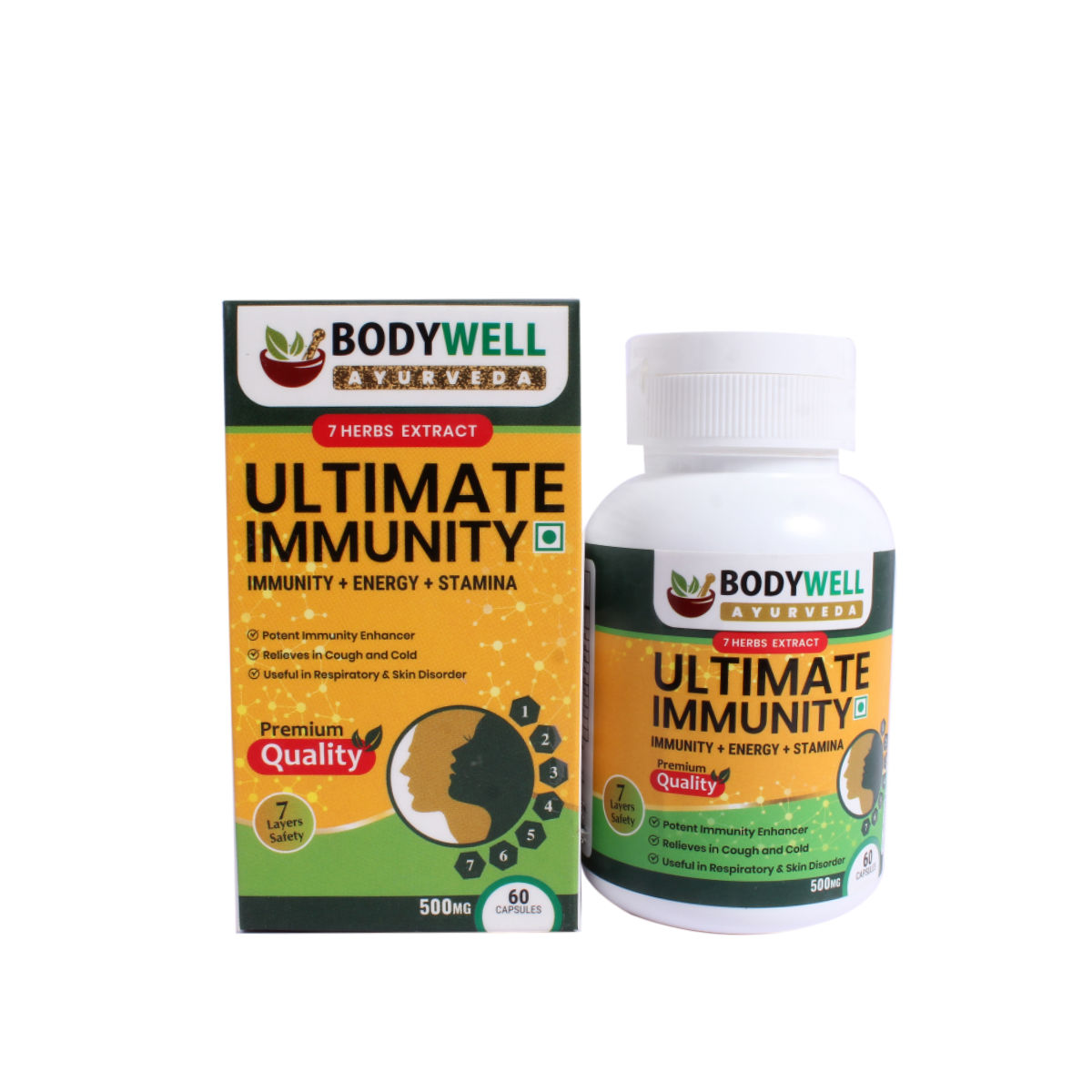 Bodywell Ayurveda Ultimate Immunity 500mg, 60 Capsules Price, Uses ...