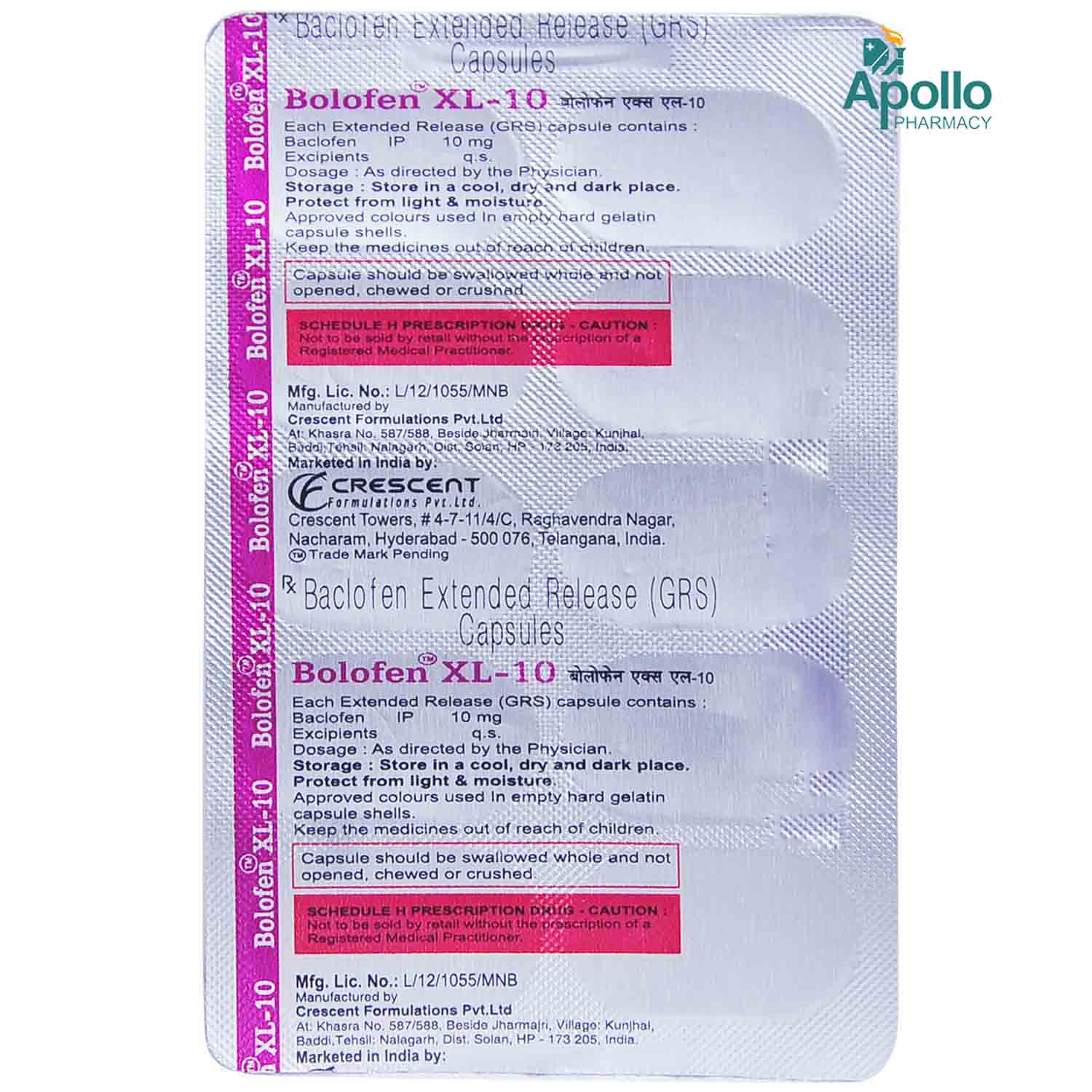 BOLOFEN XL 10 CAPSULE 10'S Price, Uses, Side Effects, Composition ...