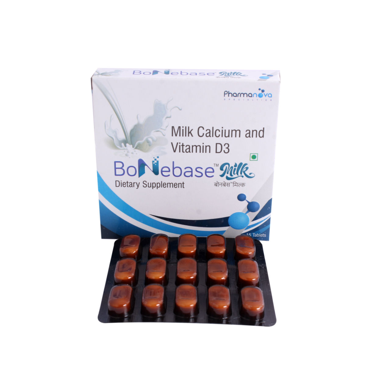 Bonebase Milk Tablet 15's Price, Uses, Side Effects, Composition ...