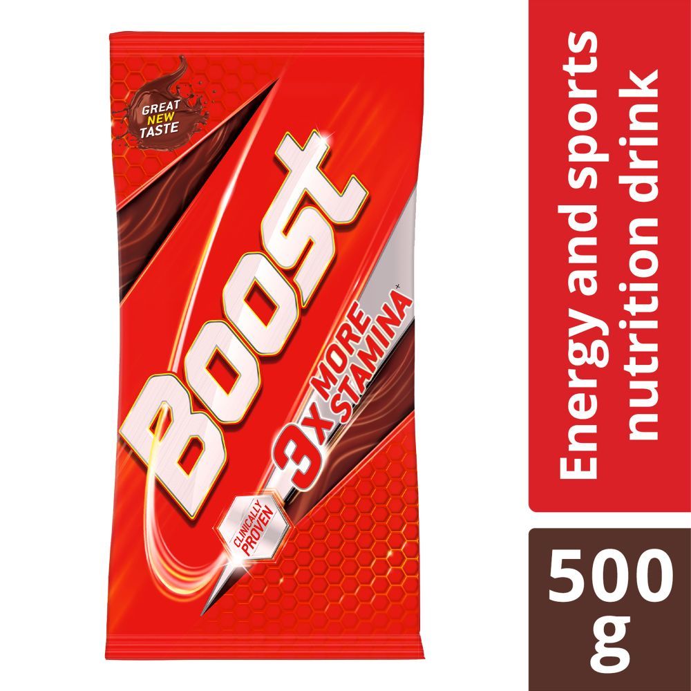 Boost 3X More Stamina Energy and Sports Nutrition Drink Powder, 500 gm ...