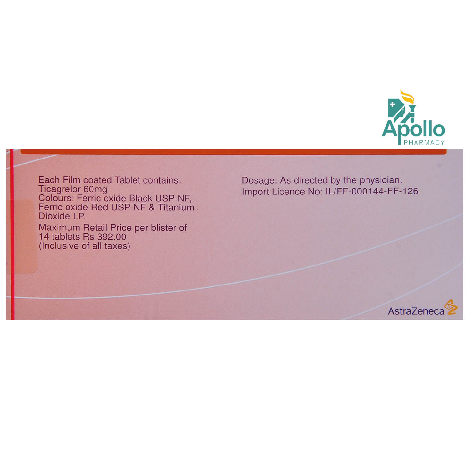 BRILINTA 60MG TABLET 14'S Price, Uses, Side Effects, Composition ...