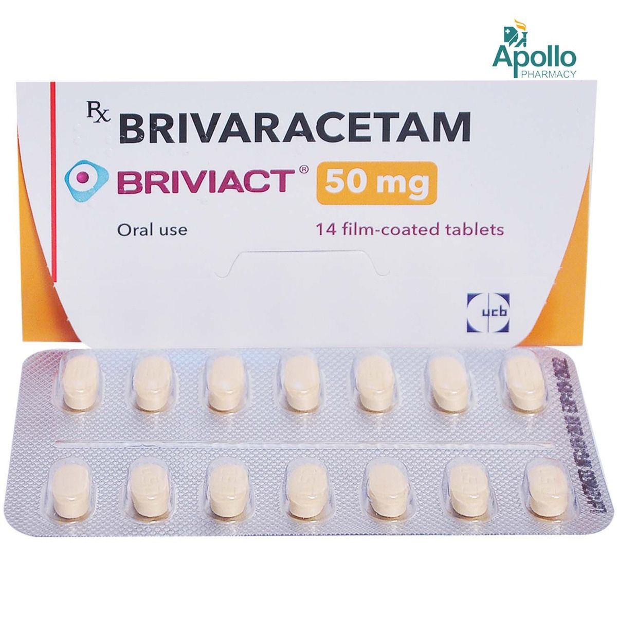 Briviact 50 mg Tablet 14's Price, Uses, Side Effects, Composition ...