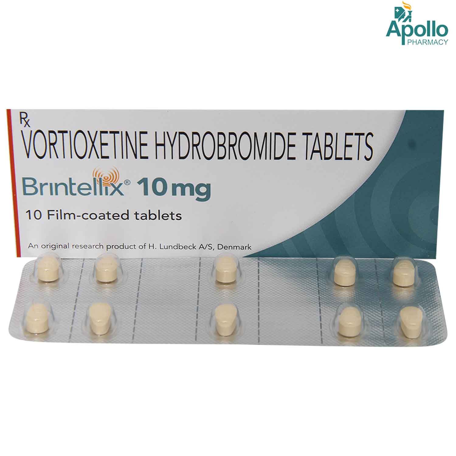 Brintellix 10 mg Tablet 10's Price, Uses, Side Effects, Composition ...