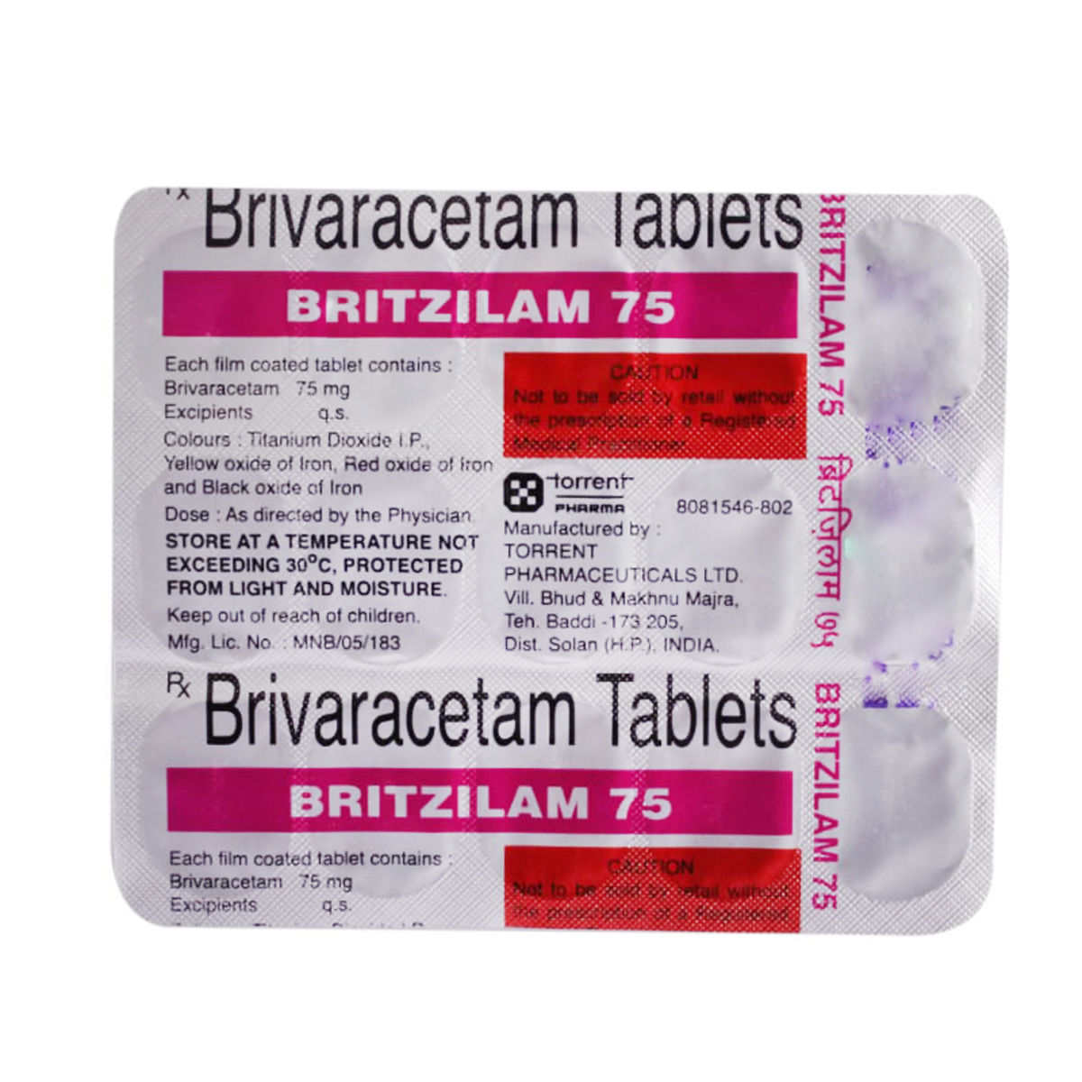 Britzilam 75 Tablet 15's Price, Uses, Side Effects, Composition ...