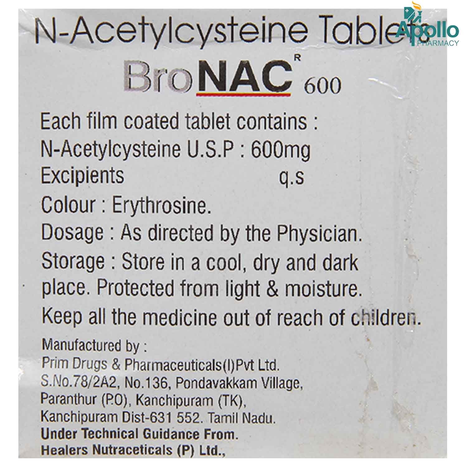 Bronac 600 Tablet 10's Price, Uses, Side Effects, Composition - Apollo ...