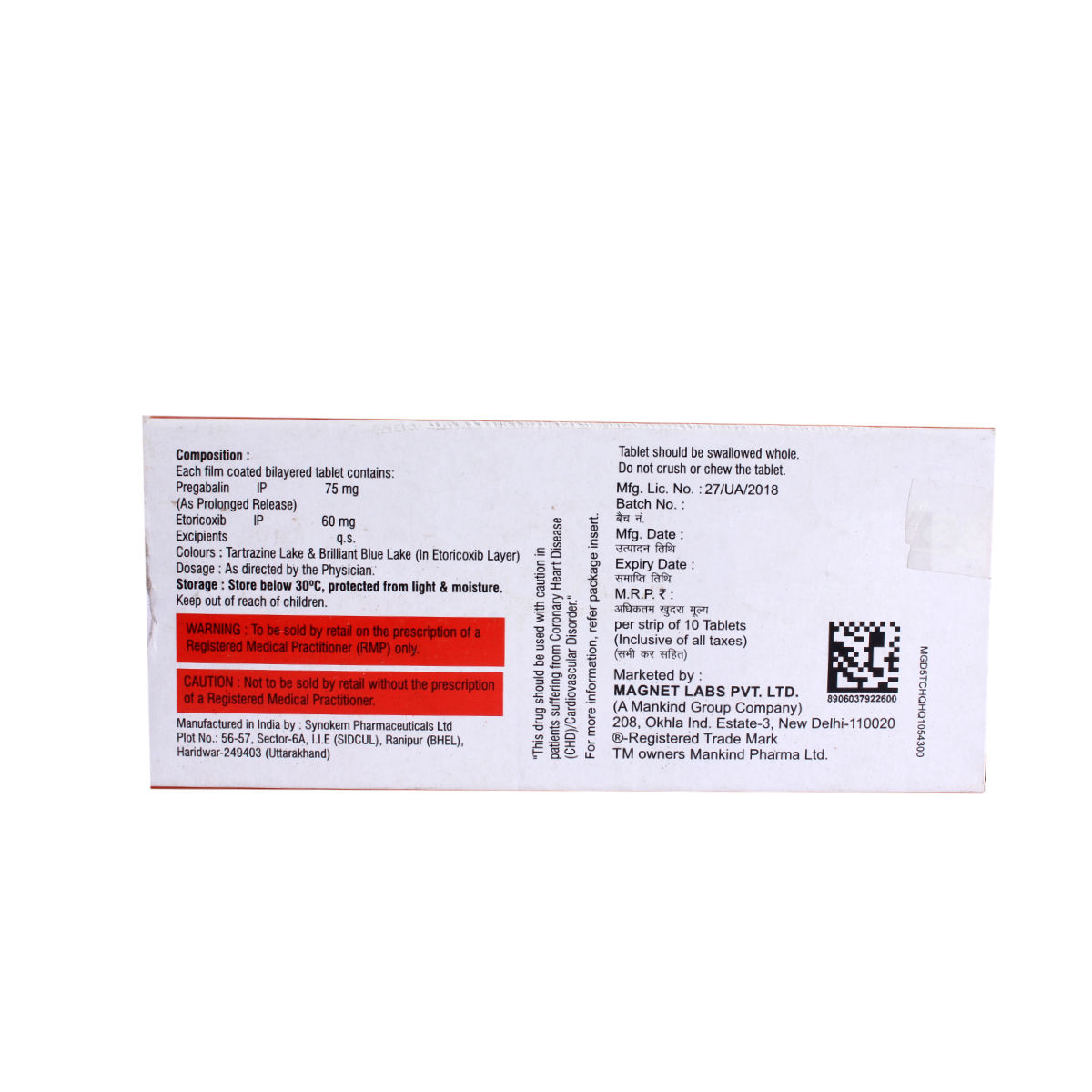 Brutaflam PG Tablet 10's Price, Uses, Side Effects, Composition ...