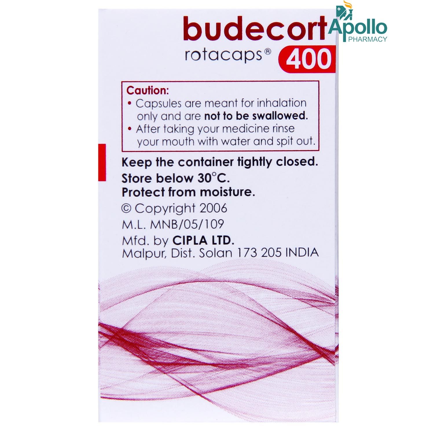 Budecort 400 Rotacap 30's Price, Uses, Side Effects, Composition ...