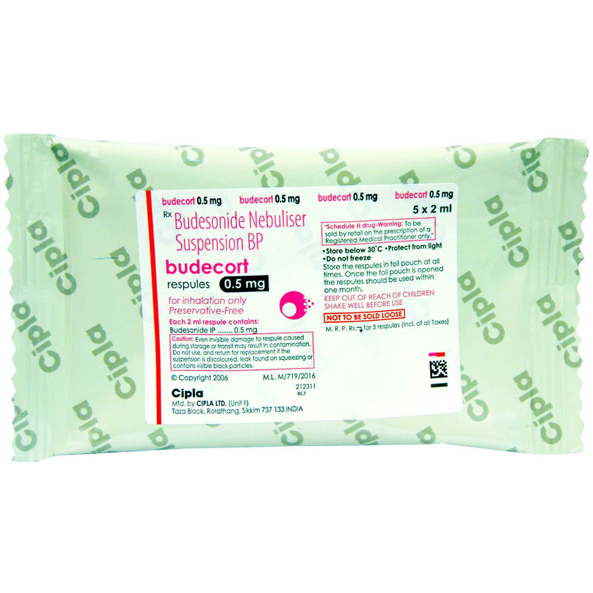 Budecort 0.5 mg Respules 5x2 ml Price, Uses, Side Effects, Composition ...