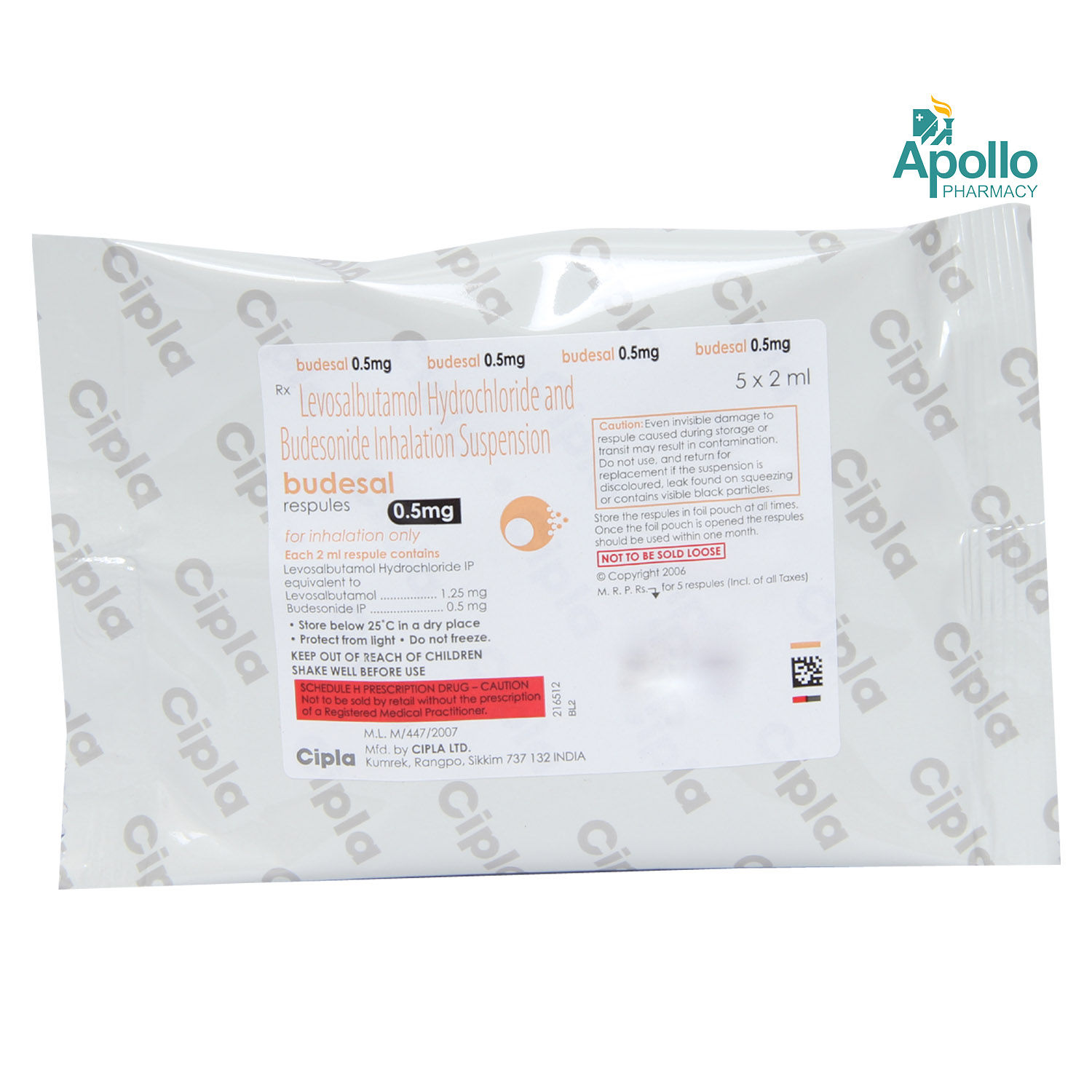 BUDESAL 0.5MG RESPULES Price, Uses, Side Effects, Composition - Apollo ...