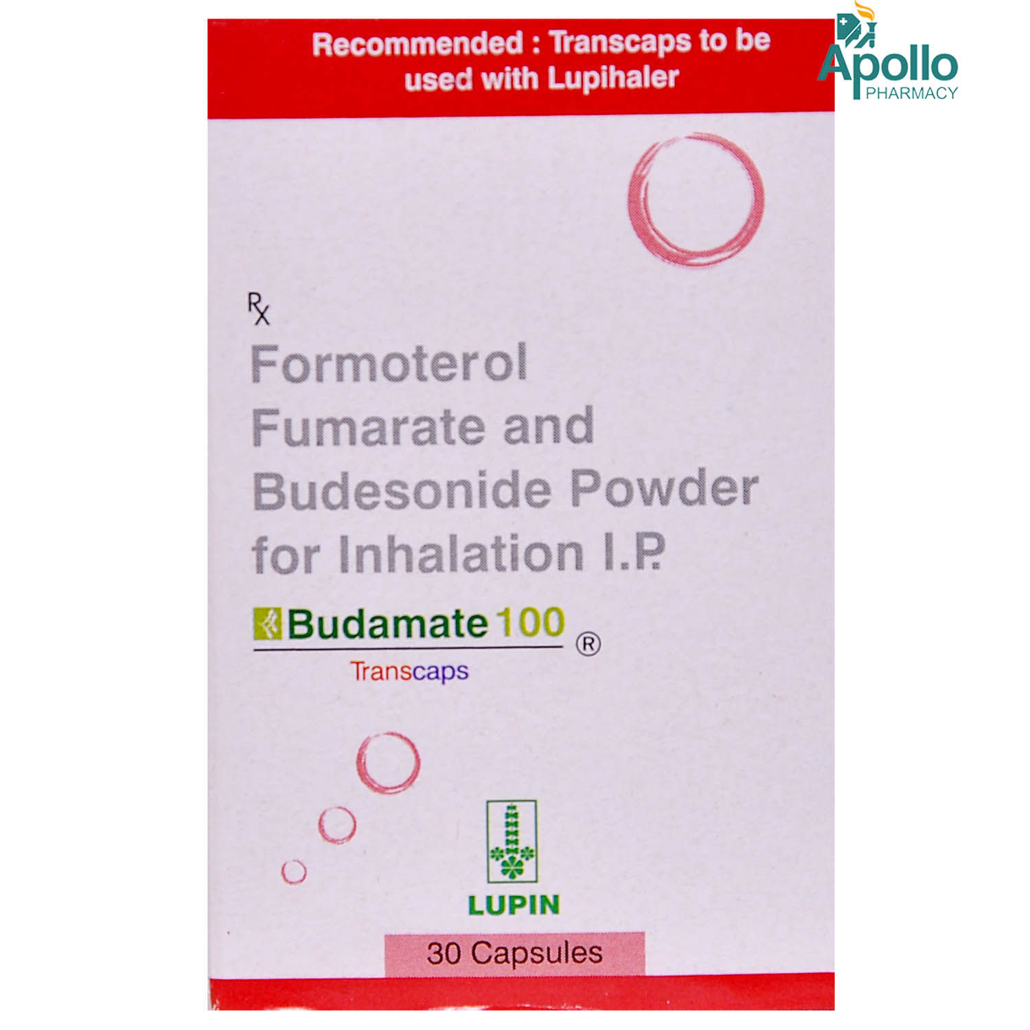 Budamate 100 Transcaps 30's Price, Uses, Side Effects, Composition ...