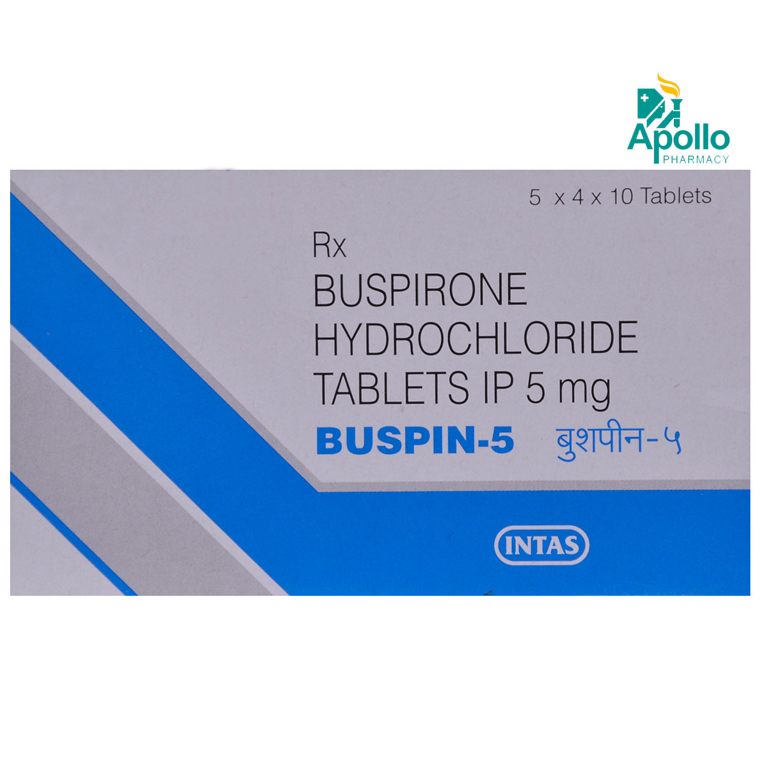 Buspin 5 Tablet 10's Price, Uses, Side Effects, Composition - Apollo ...