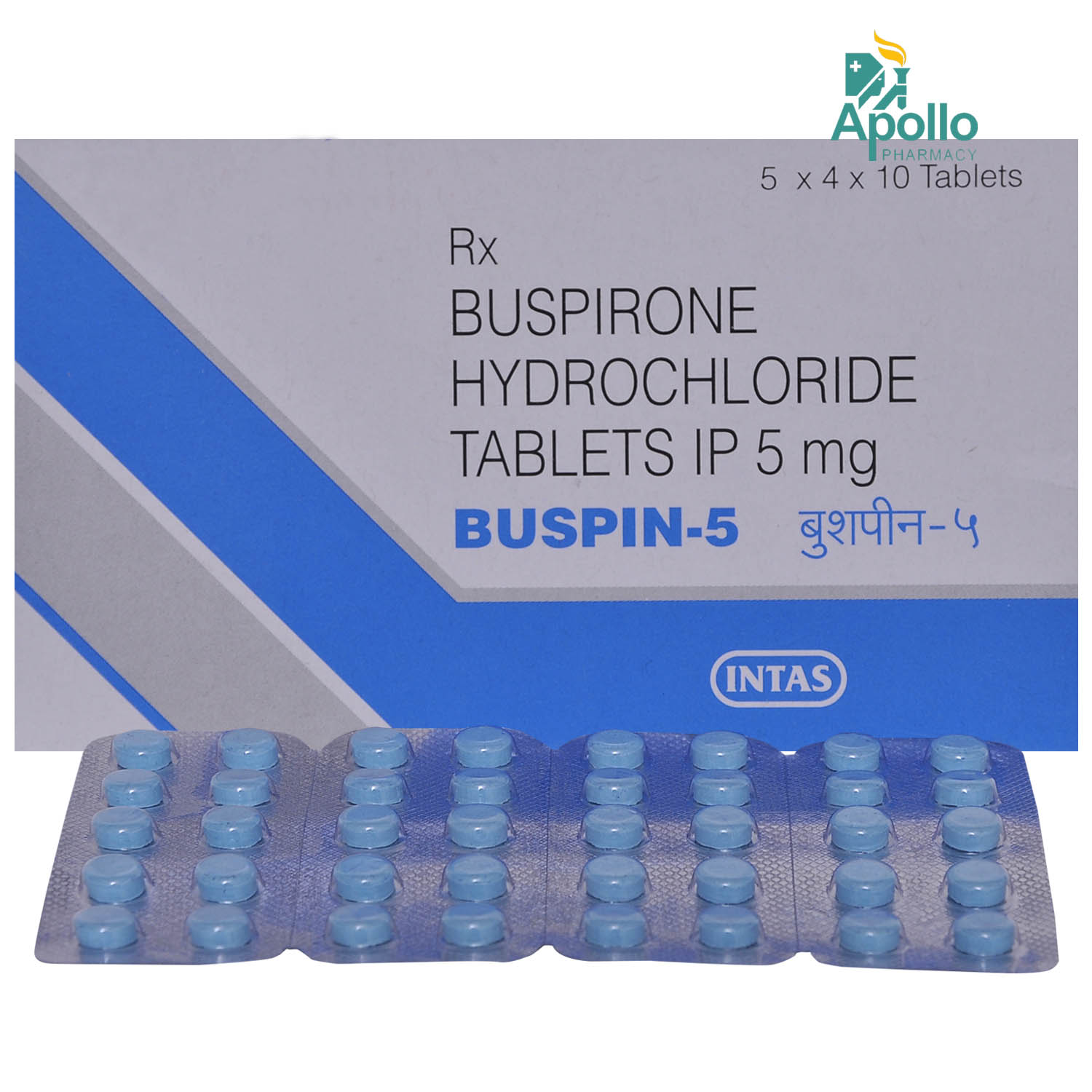 Buspin 5 Tablet 10's Price, Uses, Side Effects, Composition - Apollo ...