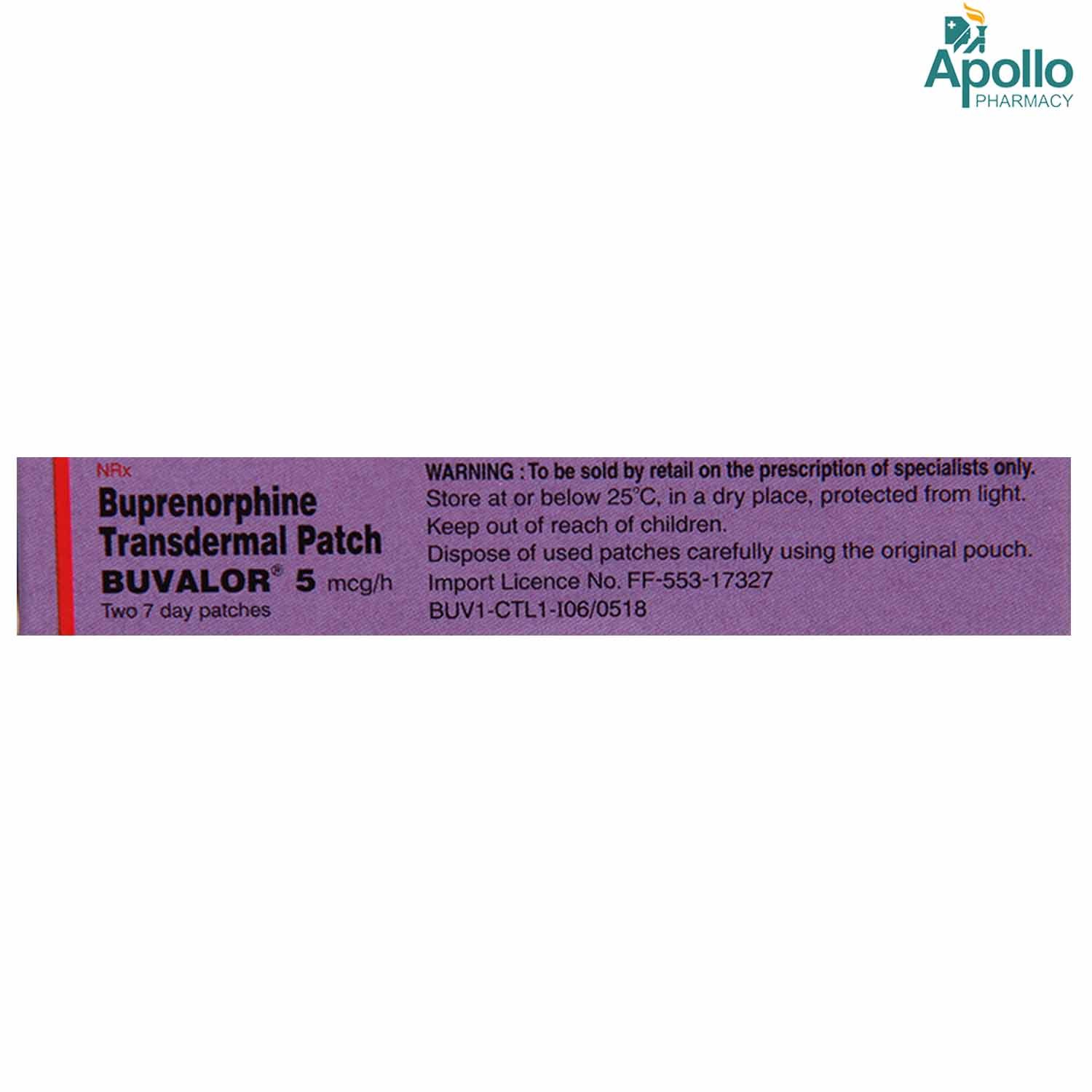 Buvalor 5 mcg/h Transdermal Patch 2's Price, Uses, Side Effects ...