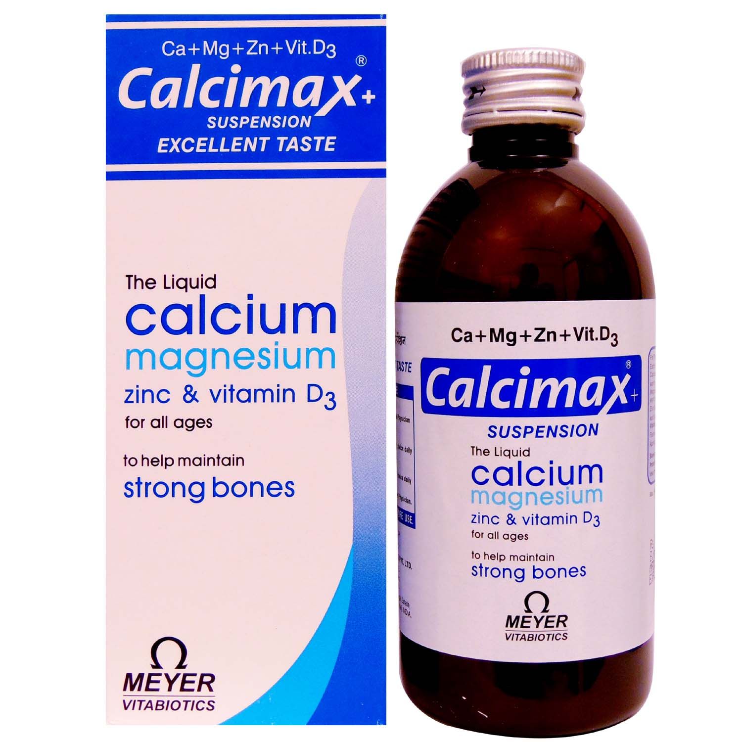 Calcimax Plus Suspension 200ml Price, Uses, Side Effects, Composition ...