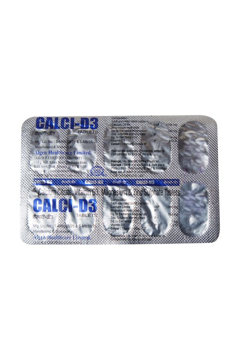Calci D3 Tablet 10's Price, Uses, Side Effects, Composition - Apollo ...