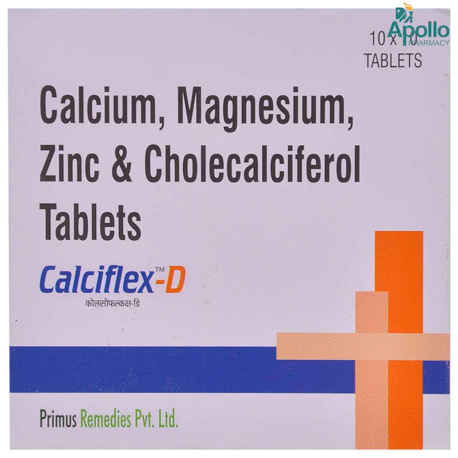 Calciflex D Tablet 10's Price, Uses, Side Effects, Composition - Apollo ...