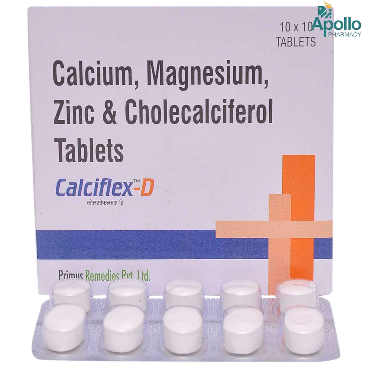 Calciflex D Tablet 10's Price, Uses, Side Effects, Composition - Apollo ...