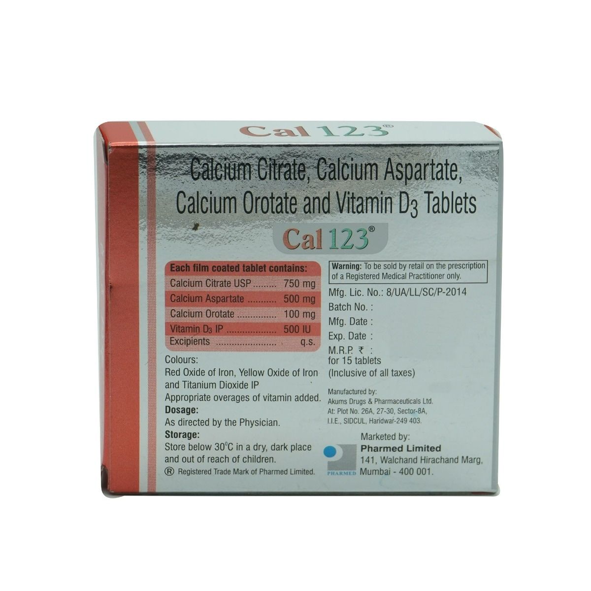 Cal 123 Tablet 15's Price, Uses, Side Effects, Composition - Apollo ...