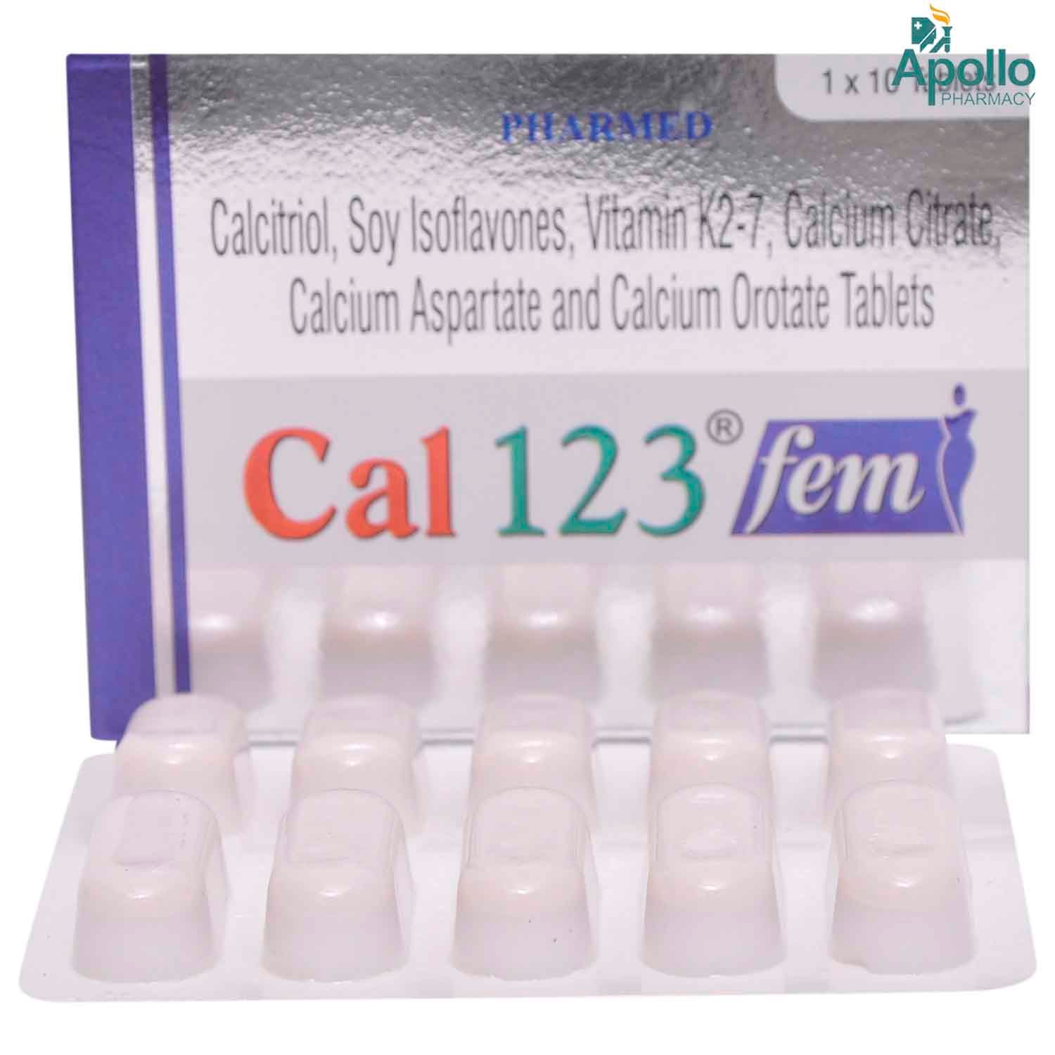 CAL 123 FEM TABLET Price, Uses, Side Effects, Composition - Apollo Pharmacy