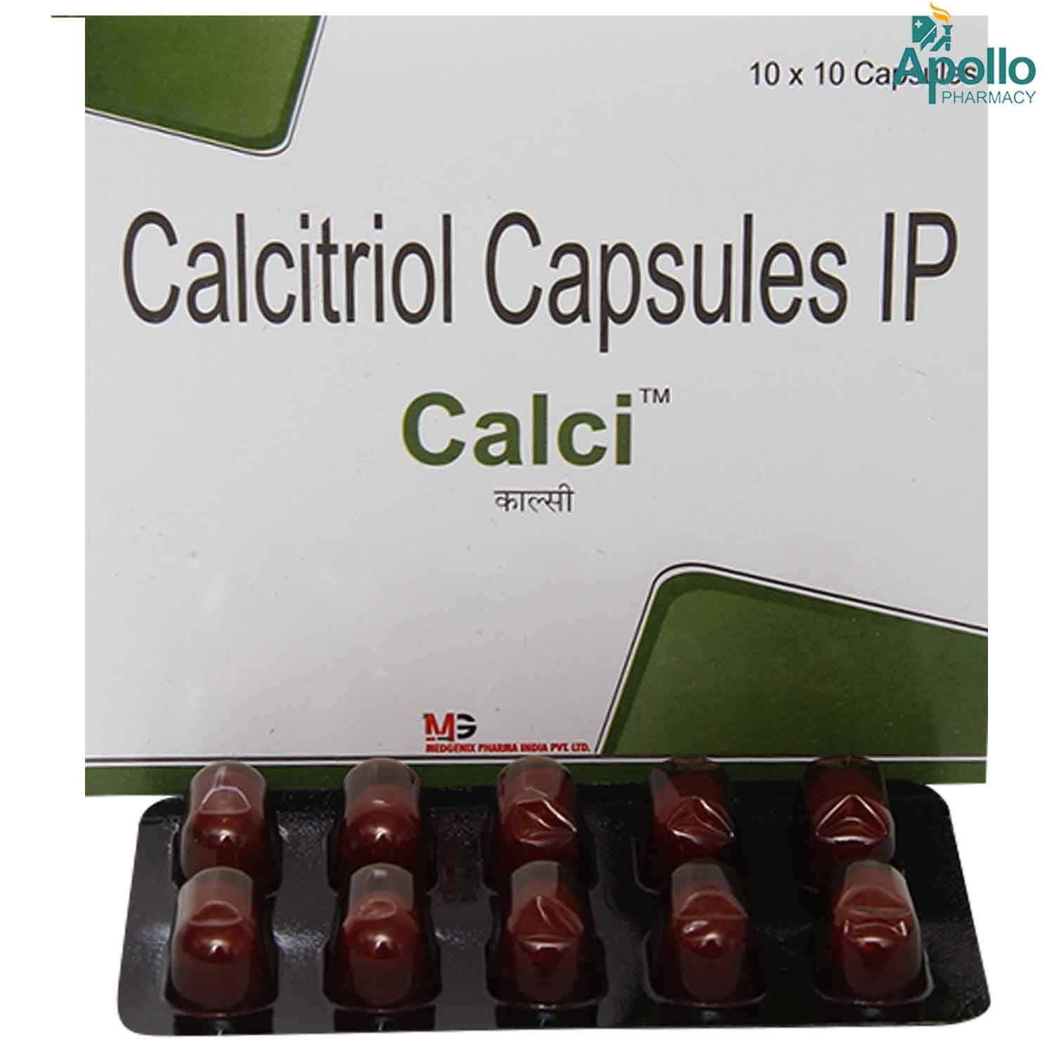 Calci Capsule 10's Price, Uses, Side Effects, Composition - Apollo Pharmacy