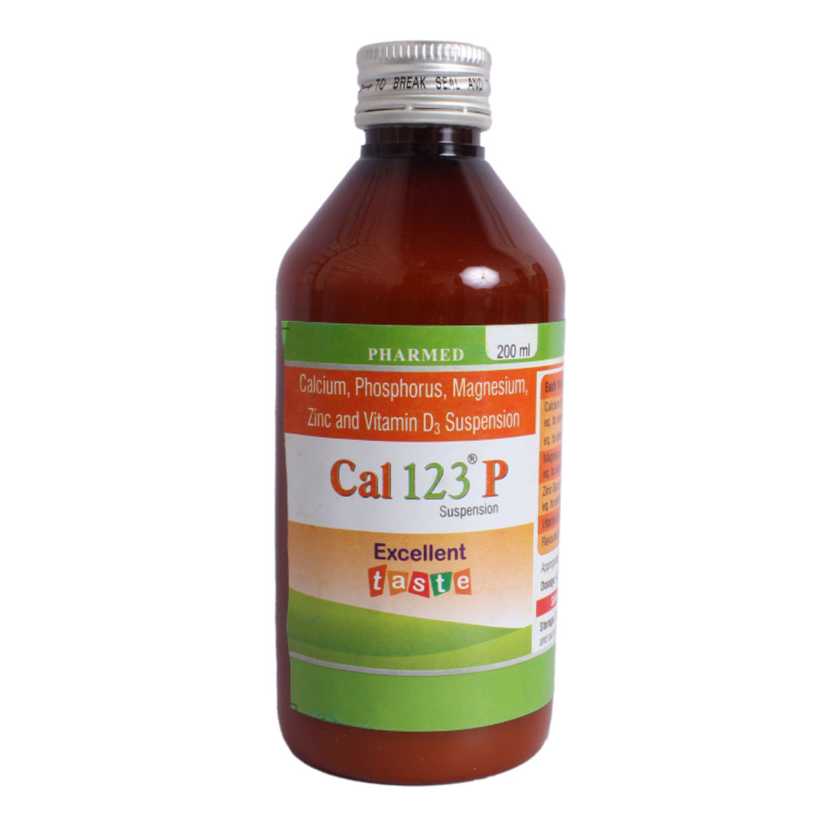 CAL 123 P SUSPENSION 200ML Price, Uses, Side Effects, Composition ...