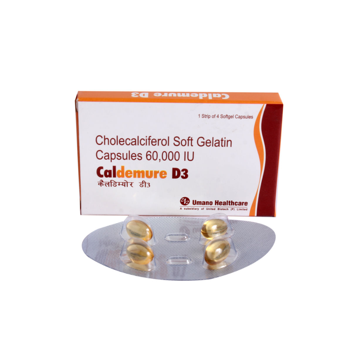 Caldemure D3 Capsule 4's Price, Uses, Side Effects, Composition ...