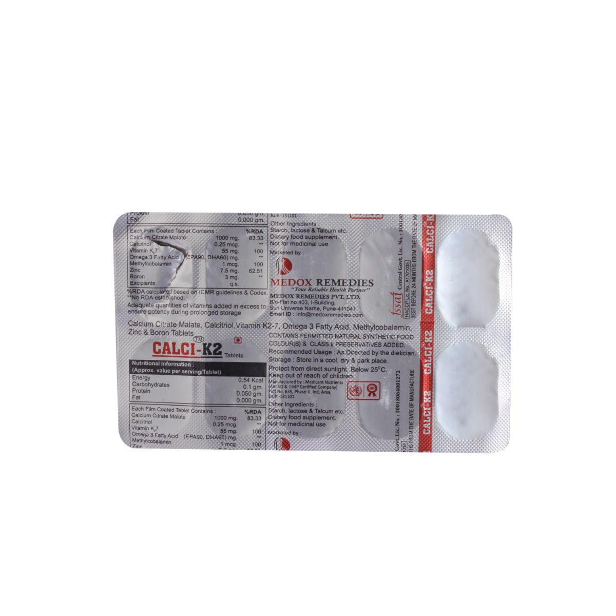 Calci K2 Tablet Price, Uses, Side Effects, Composition - Apollo Pharmacy