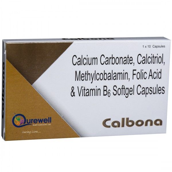 Calbona Softgel Capsule 10's Price, Uses, Side Effects, Composition ...