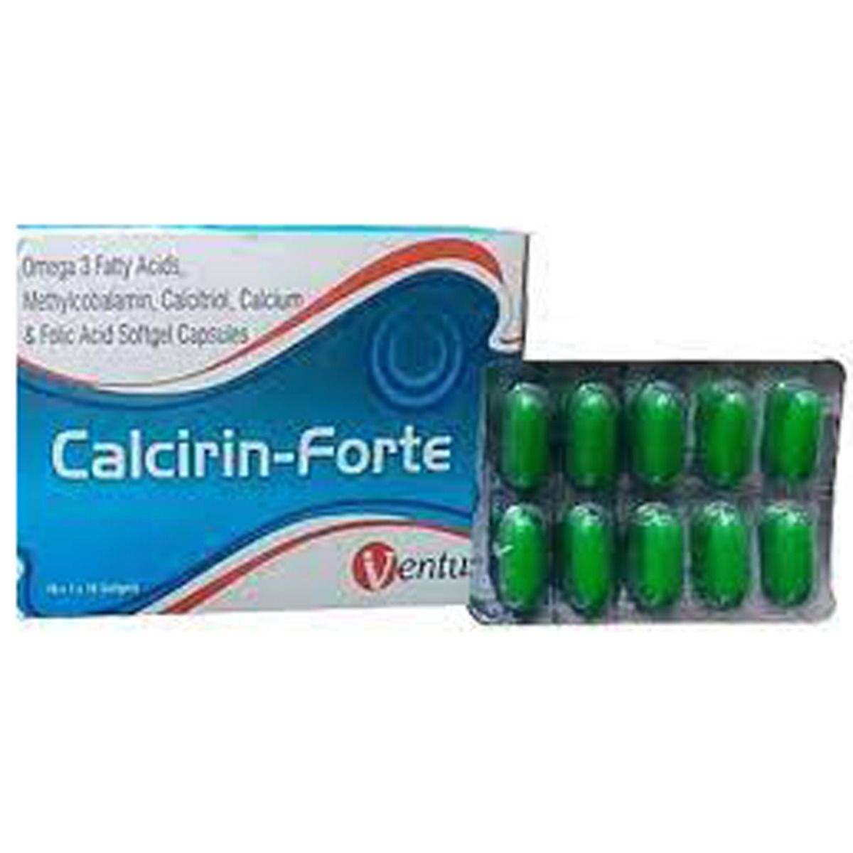 Calcirin Forte Capsule 10's Price, Uses, Side Effects, Composition ...