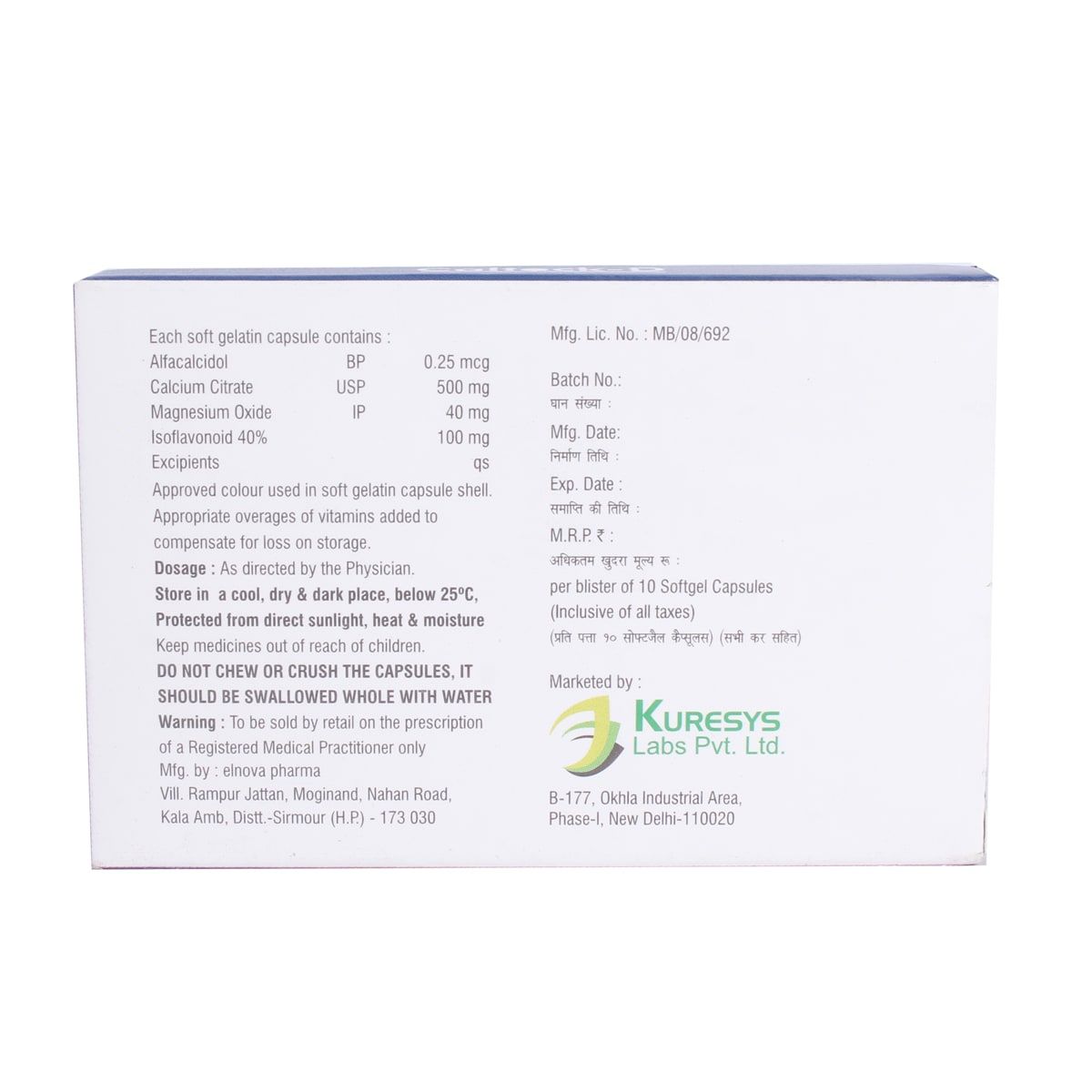 Caltock-D Capsule 10's Price, Uses, Side Effects, Composition - Apollo ...