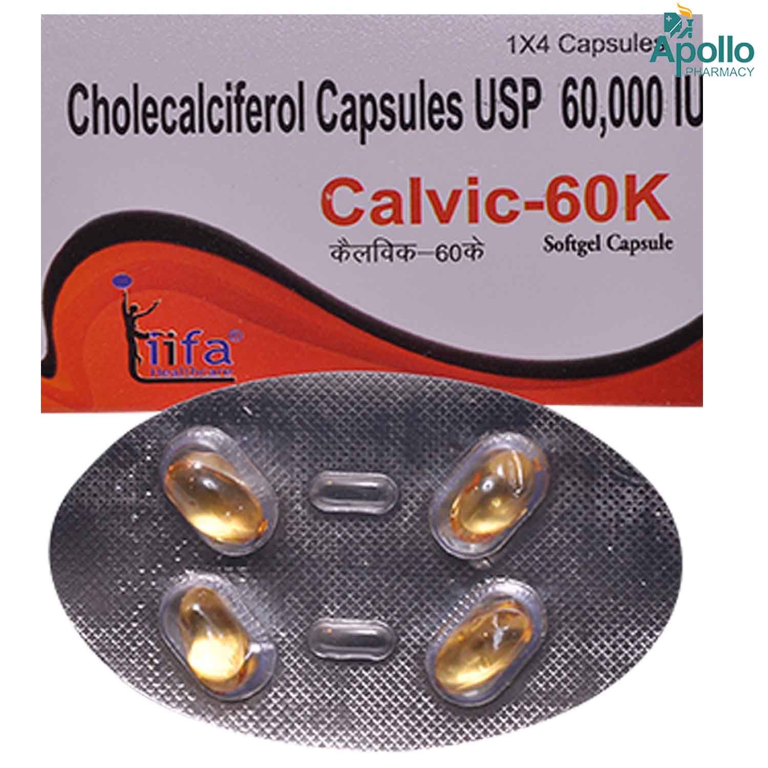 Calvic 60K Capsule 4's Price, Uses, Side Effects, Composition - Apollo ...