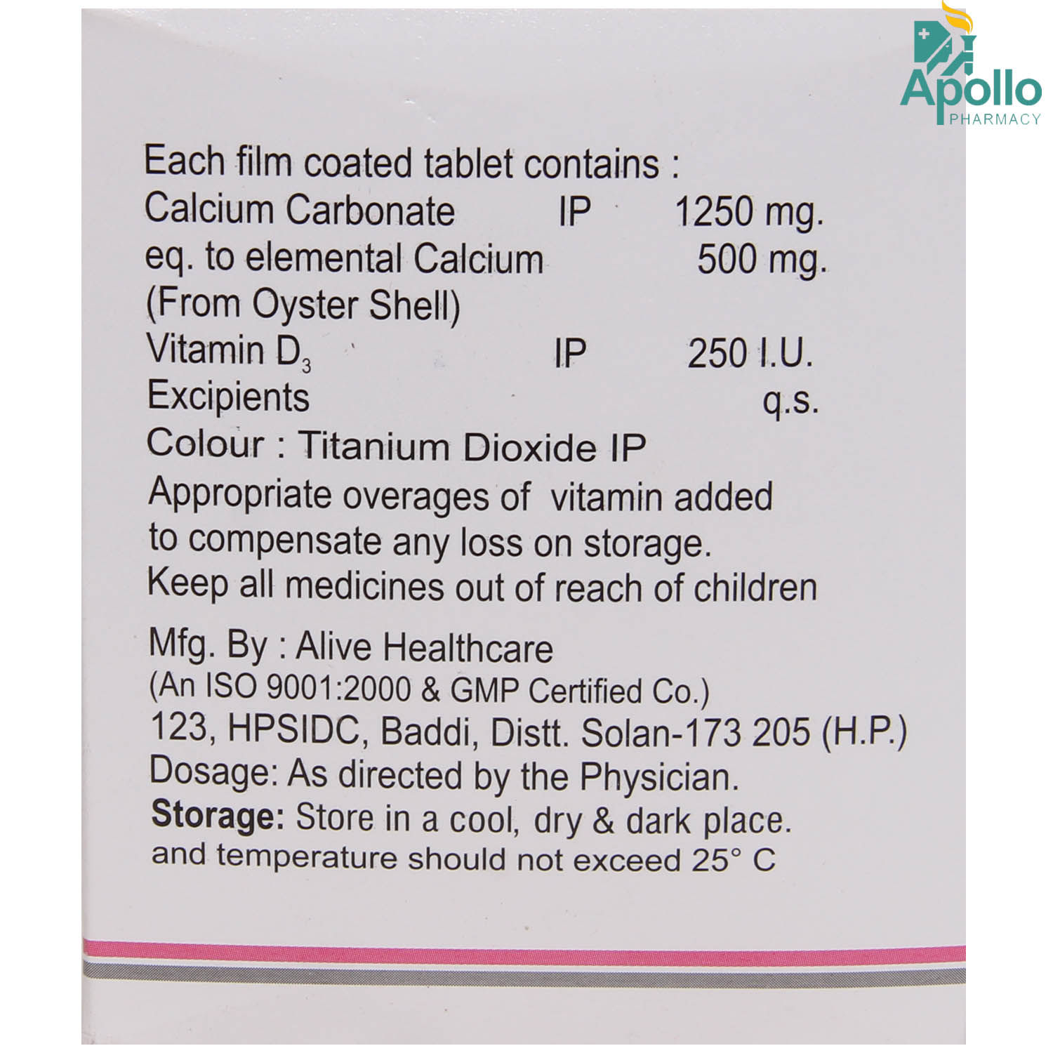 Calvic D Tablet 15's Price, Uses, Side Effects, Composition - Apollo ...