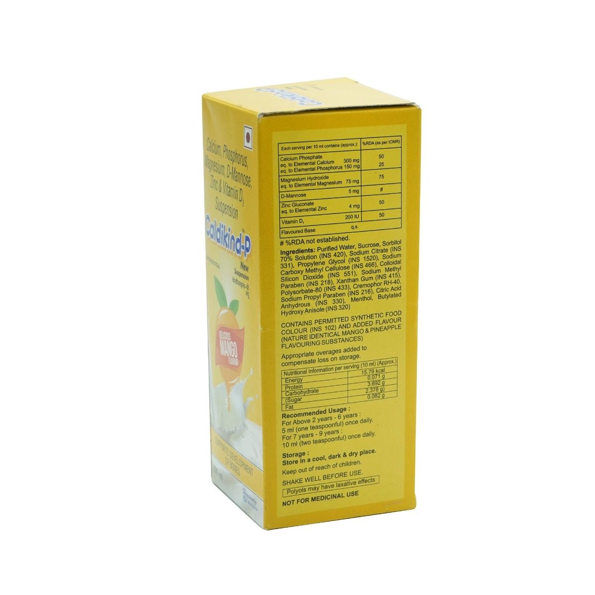 Caldikind P Oral Suspension Delicious Mango 200 ml Price, Uses, Side ...