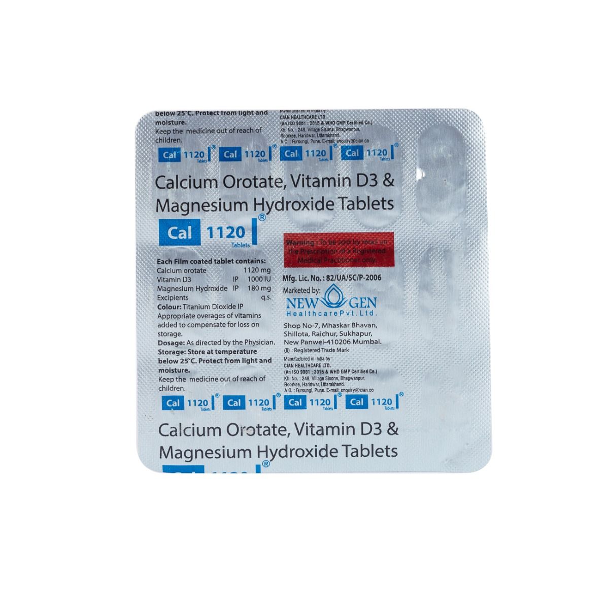 Cal 1120 Tablet 10's Price, Uses, Side Effects, Composition - Apollo ...