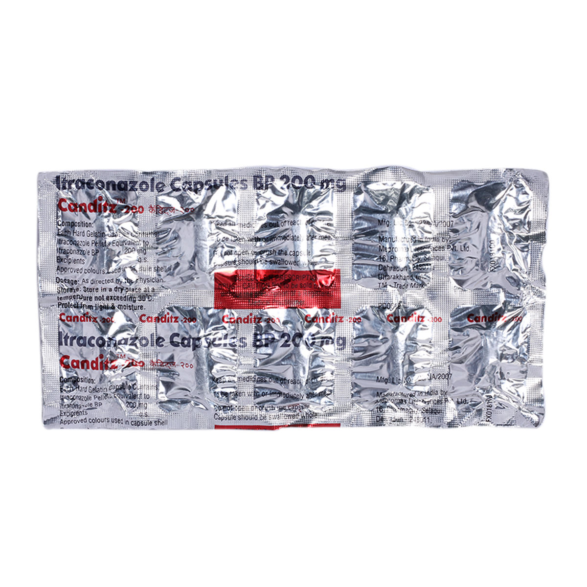 CANDITZ 200MG CAPSULE 10'S Price, Uses, Side Effects, Composition ...