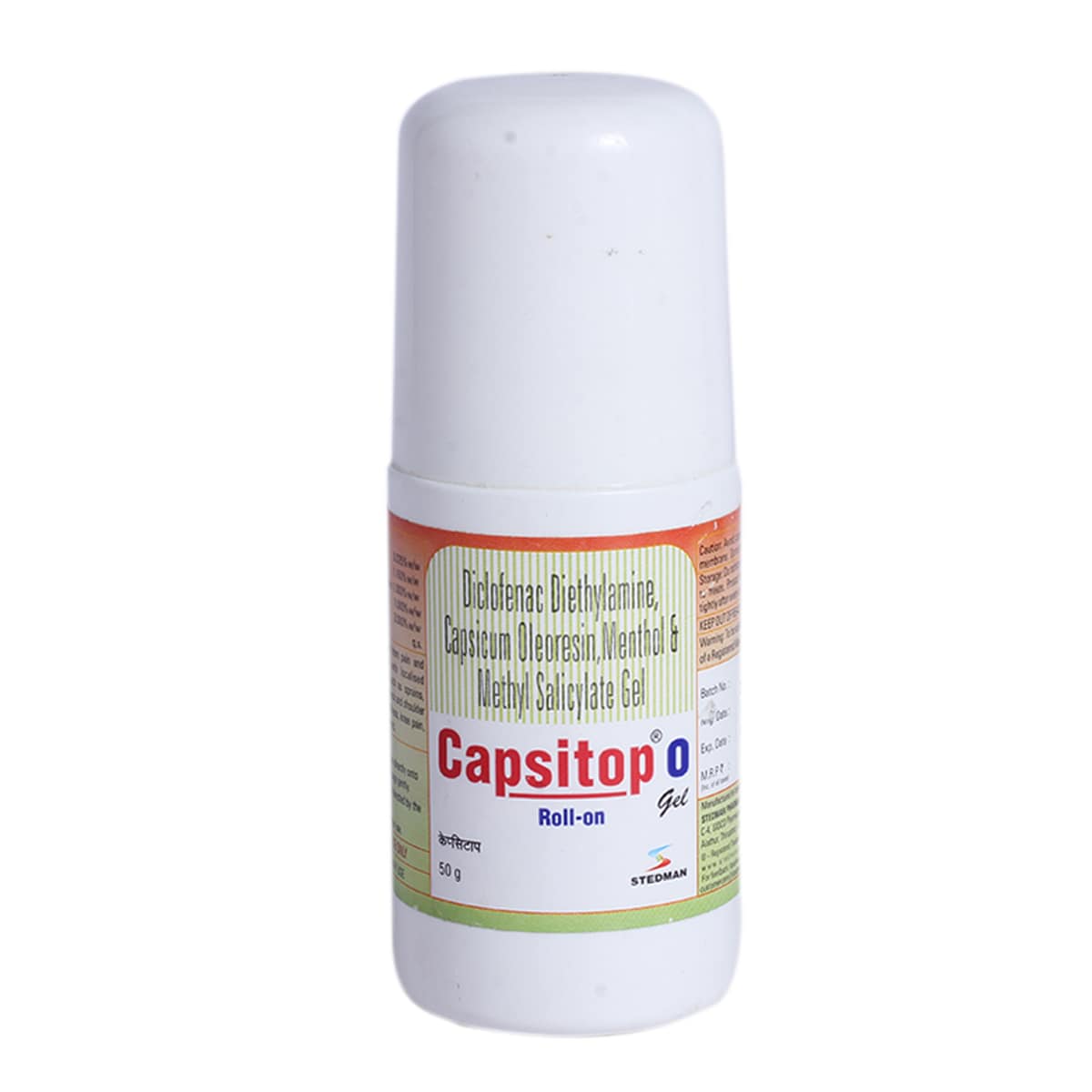 Capsitop O Roll ON 50 gm Price, Uses, Side Effects, Composition ...