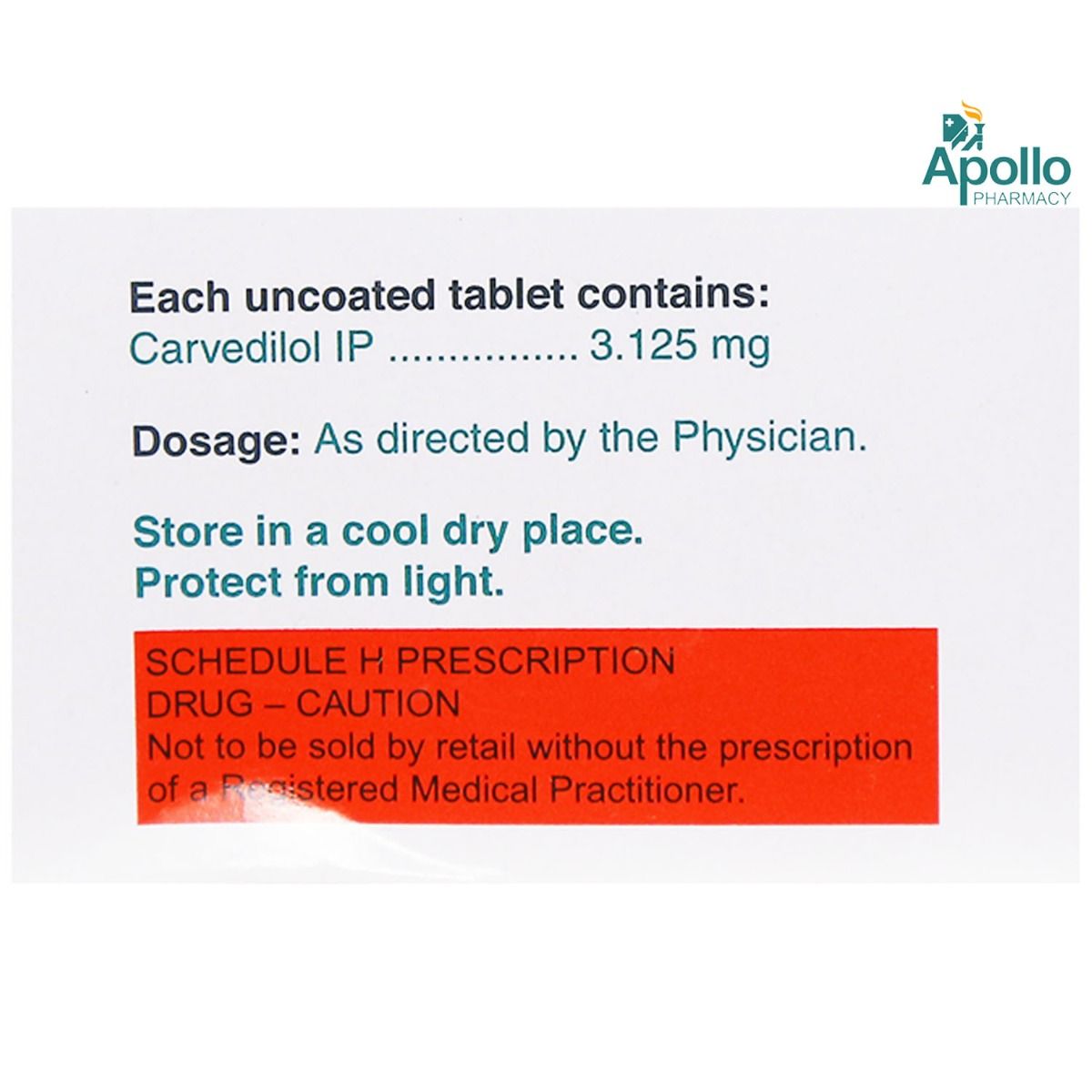 CARLOC 3.125MG TABLET Price, Uses, Side Effects, Composition - Apollo ...