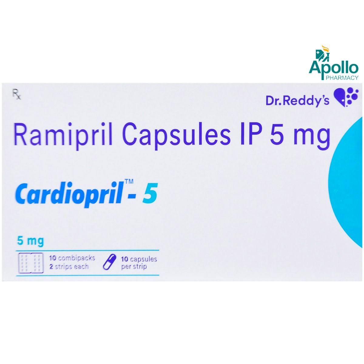 Cardiopril 5 Capsule Price, Uses, Side Effects, Composition - Apollo ...