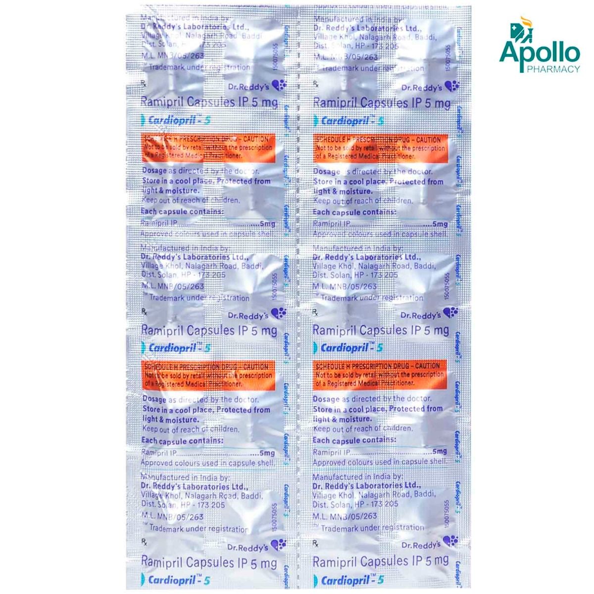 Cardiopril 5 Capsule Price, Uses, Side Effects, Composition - Apollo ...